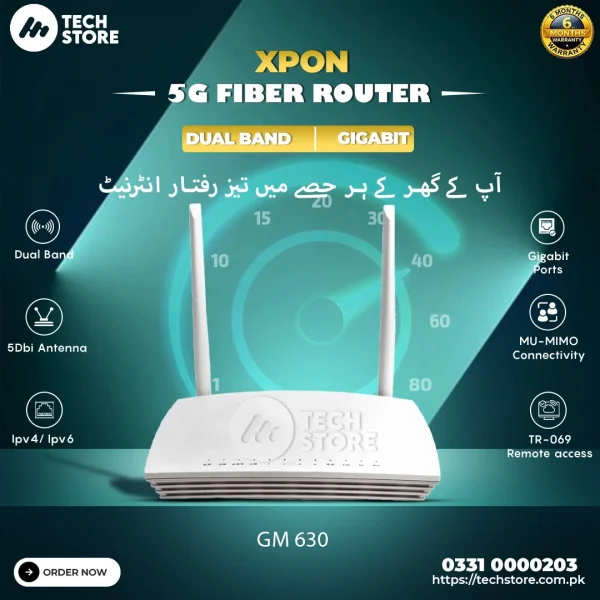 Fiber Router GM630 XPON GPON EPON ONU ONT in Pakistan
