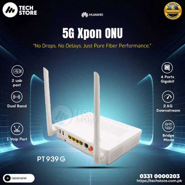 Fiber XPON ONU PT939G Best Dual Band XPON Wi-Fi Router in Pakistan ...