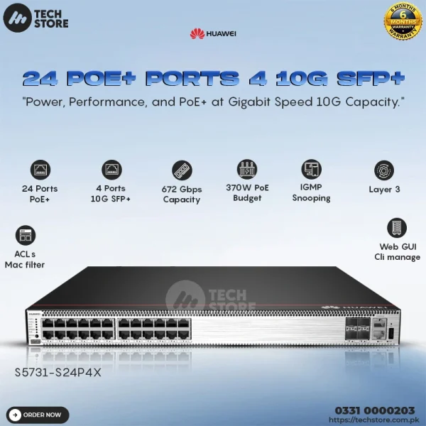 Huawei S5700 Series Switches | Huawei S5731-S24P4X Price in Pakistan