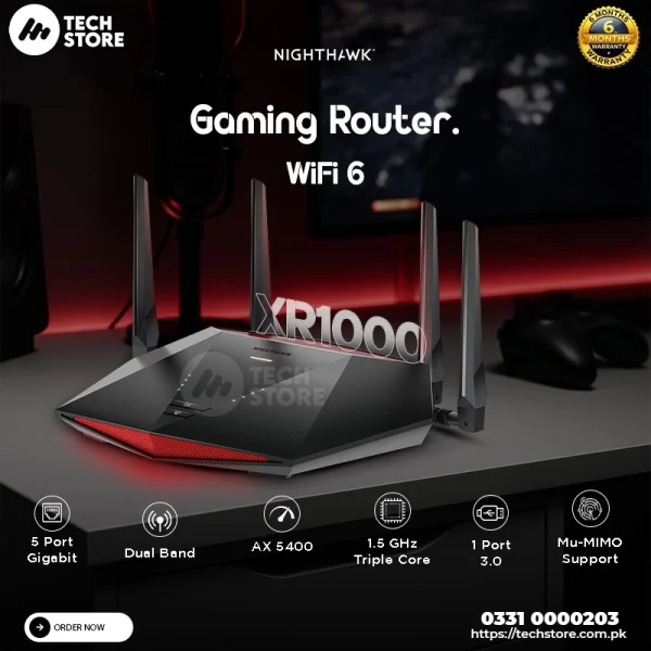 Nighthawk XR1000 | Netgear Pro Wi-Fi 6 Gaming Router - Tech Store